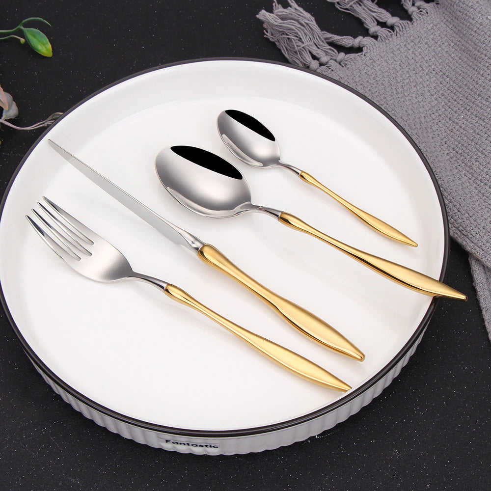 Ceramic Plate Sets & Premium Silverware - Elegant Tableware | Debelleo